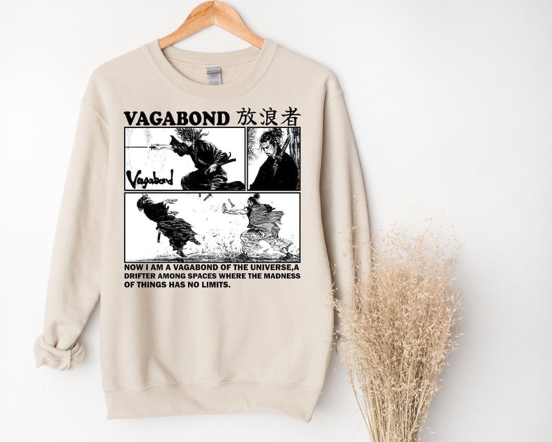 Vagabond Manga Sweater: 90s Manga Retro Aesthetic Anime Shirt Miyamoto ...