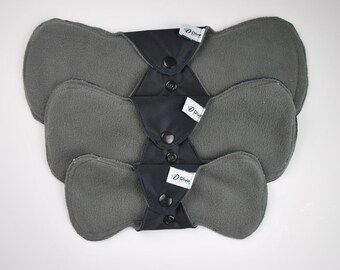 7pcs Starter Black Set Reusable Sanitary Pads Light-moderate-heavy Flow ...