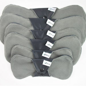 7pcs Starter Black Set Reusable Sanitary Pads Light-moderate-heavy Flow ...