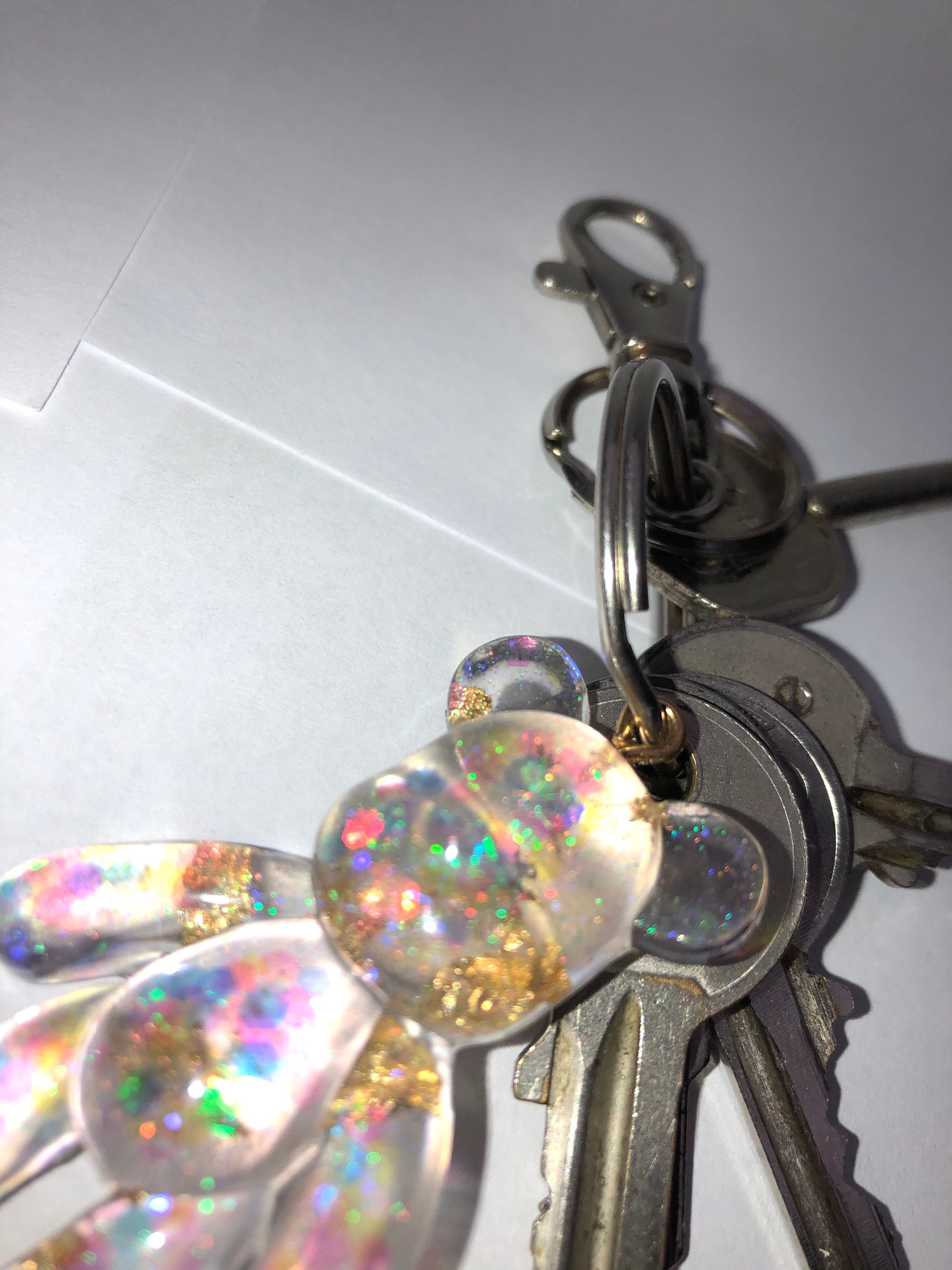 Cute Resin Teddy Bear Key Chain Pendant. - Etsy
