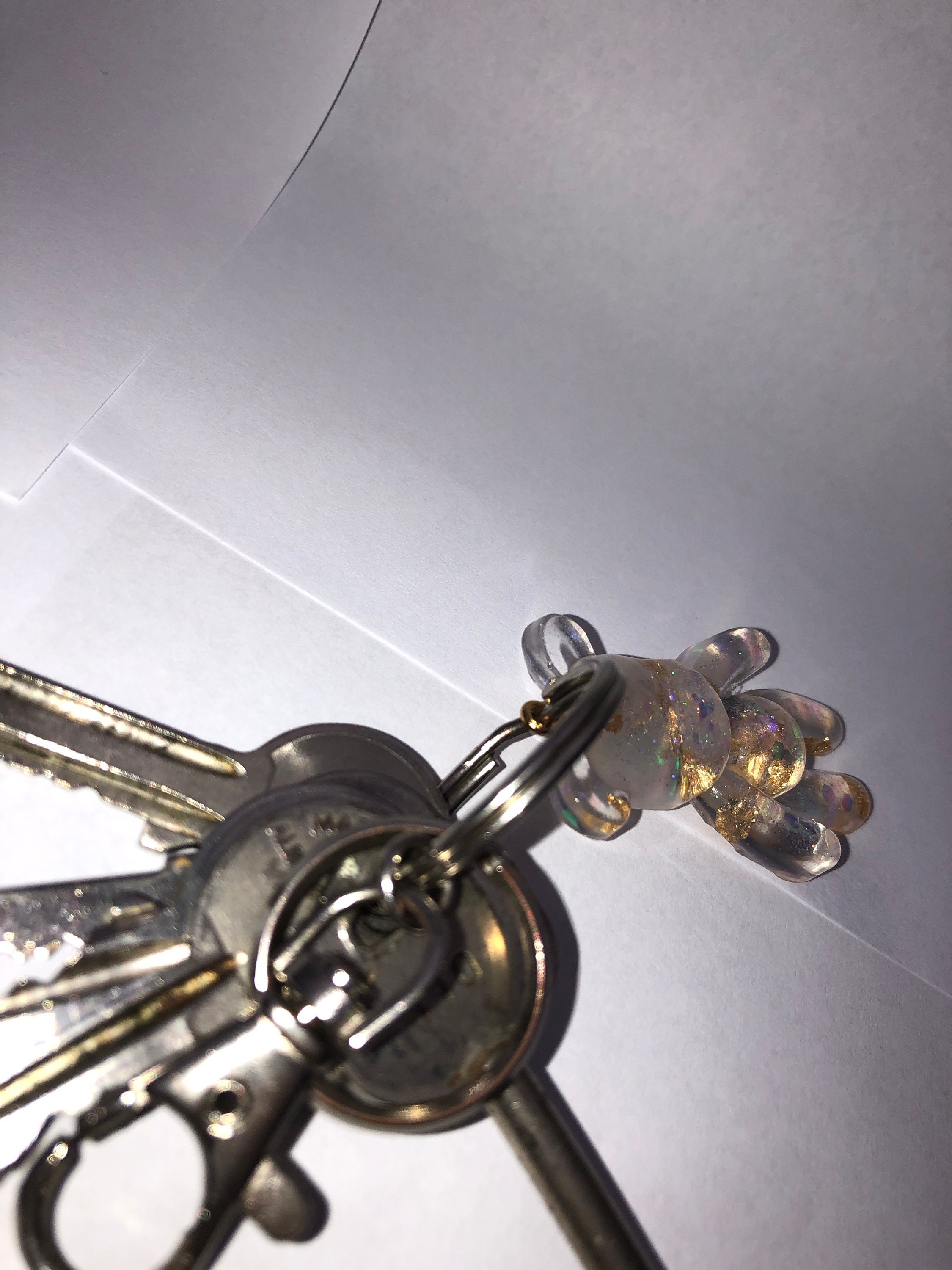 Cute Resin Teddy Bear Key Chain Pendant. - Etsy