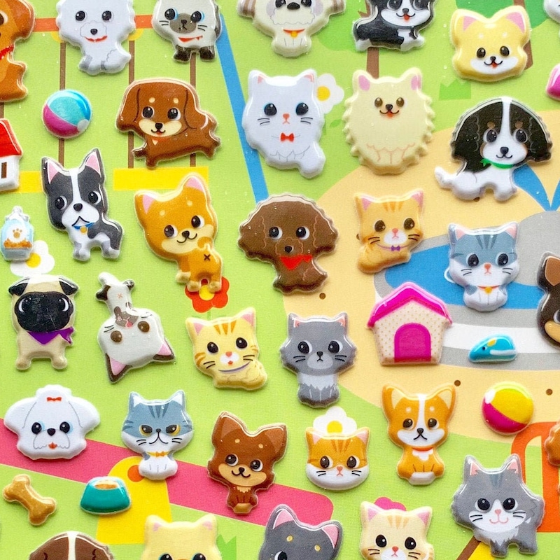 Puffy Stickers - Etsy