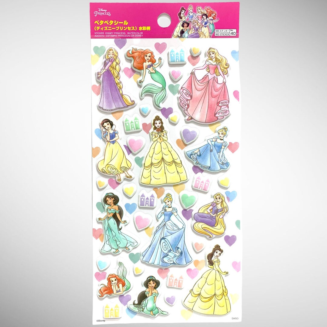 Disney Princess Puffy Stickers – Sticker Books – Scrapbooking – Card ...