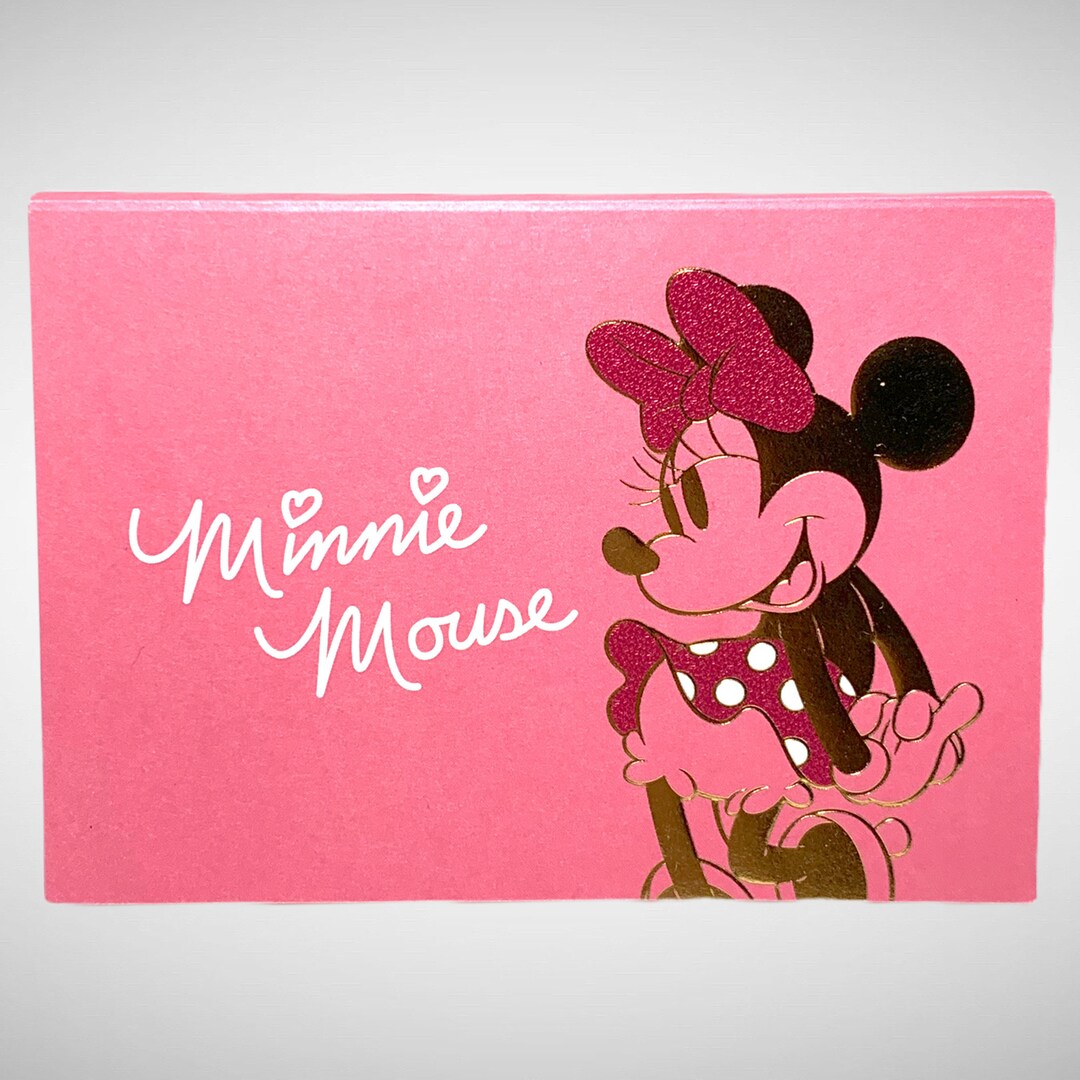 Minnie Mouse Gold Foil Notepad – Memo Pad – Stationery -writing Pad ...