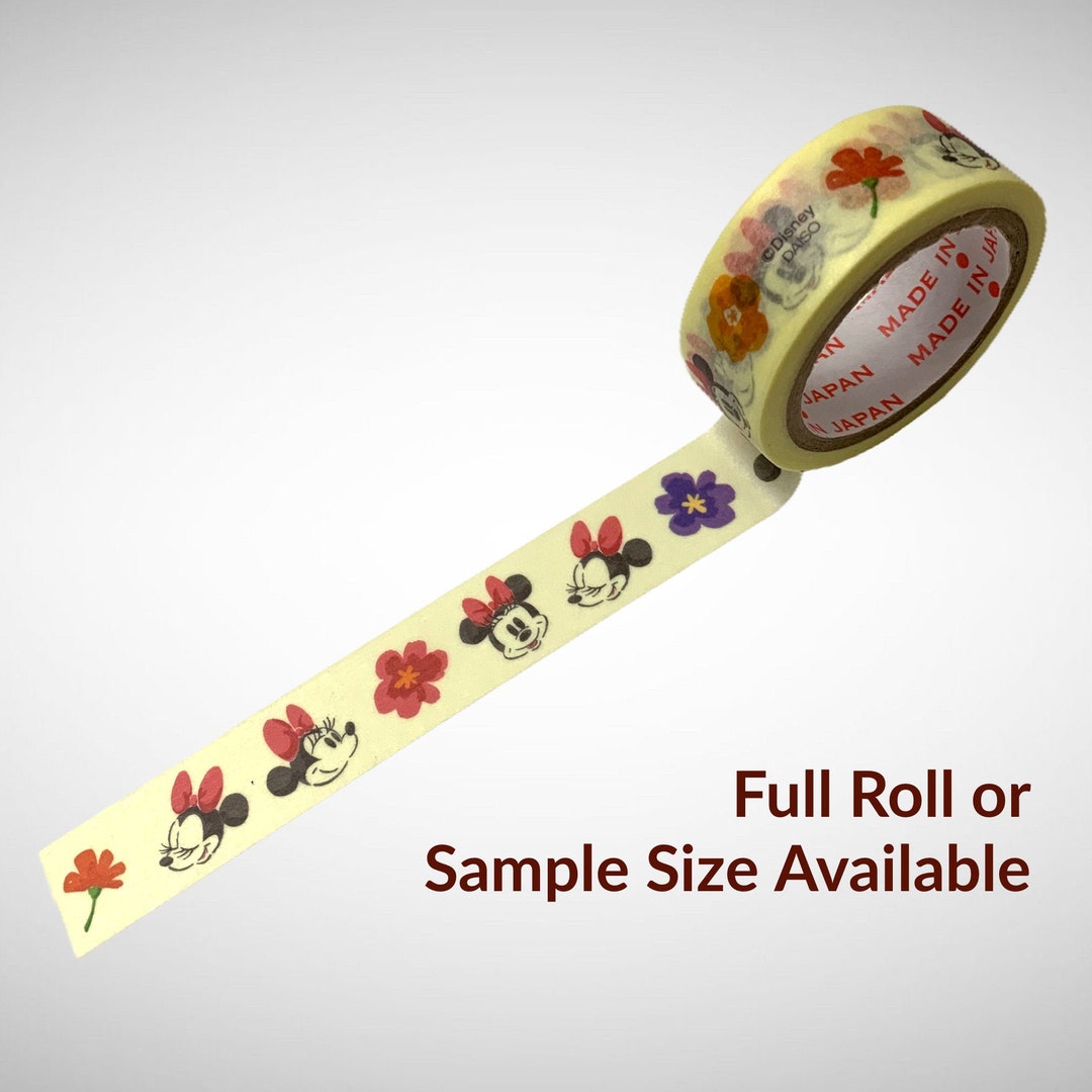 Minnie Mouse Flowers Masking/washi Tape – Washi Tape Full Roll or ...