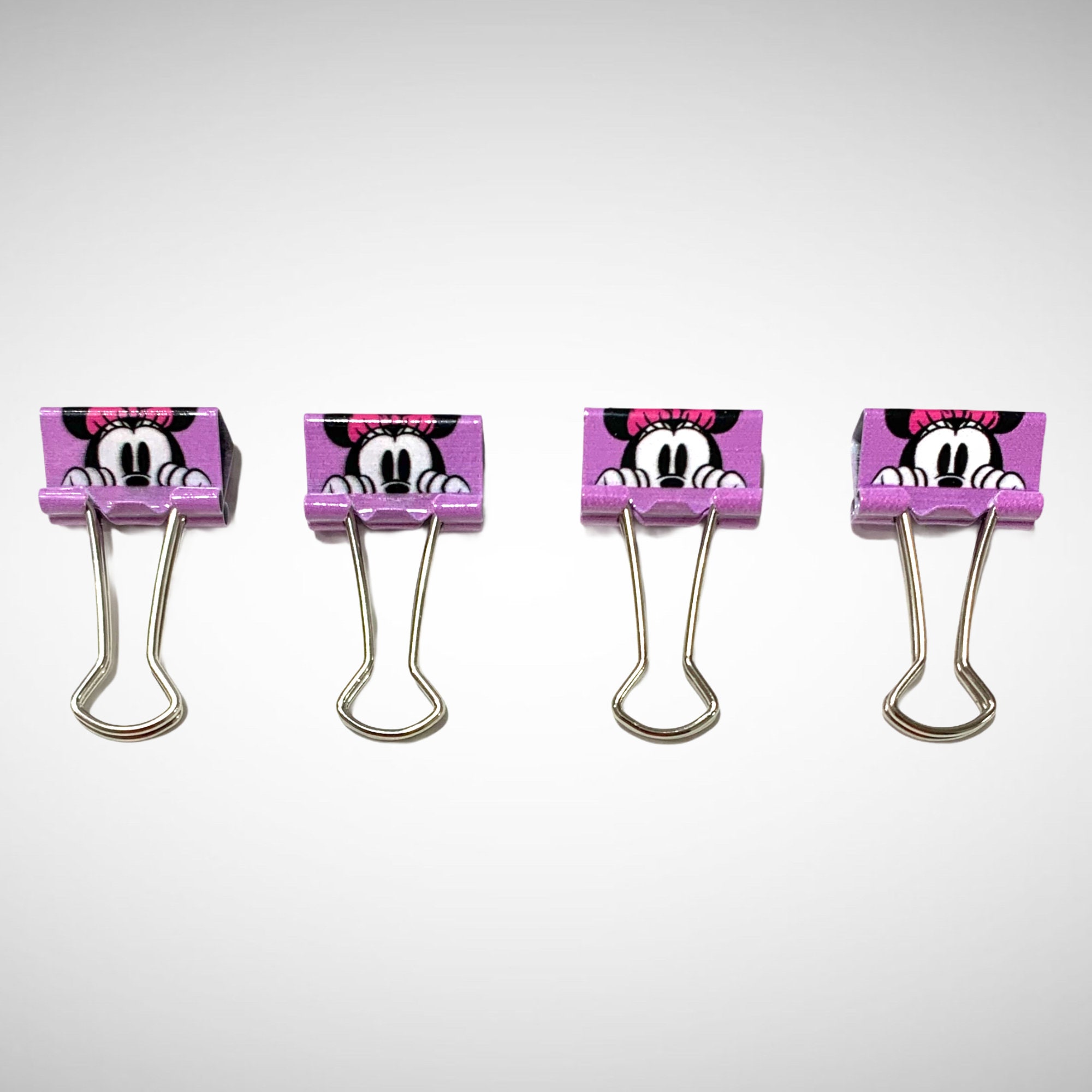 Minnie Mouse Binder Clips Disney Paper Clips Office | Etsy