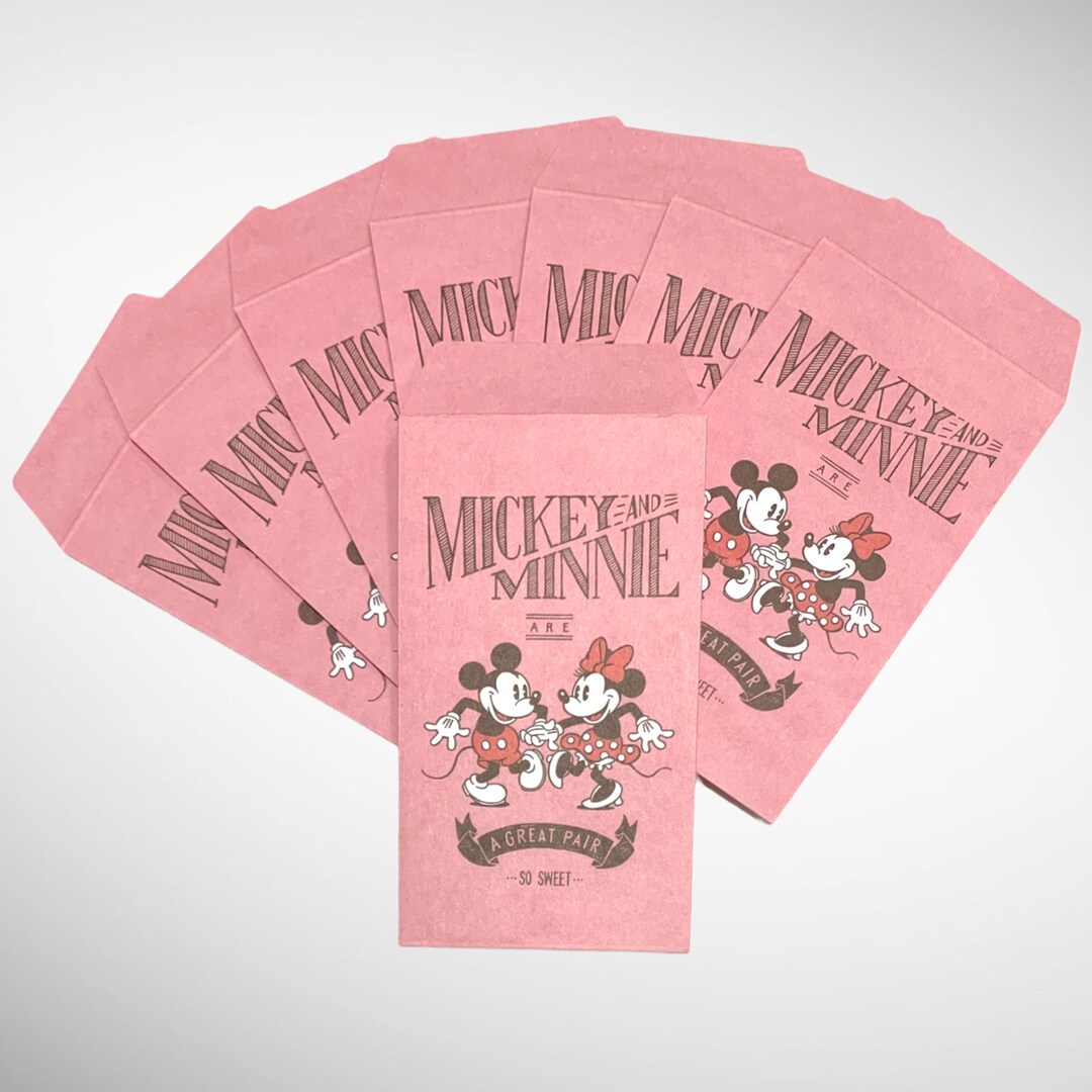 Mickey and Minnie A Great Pair Small Envelopes, Mouse Keeping Envelopes ...
