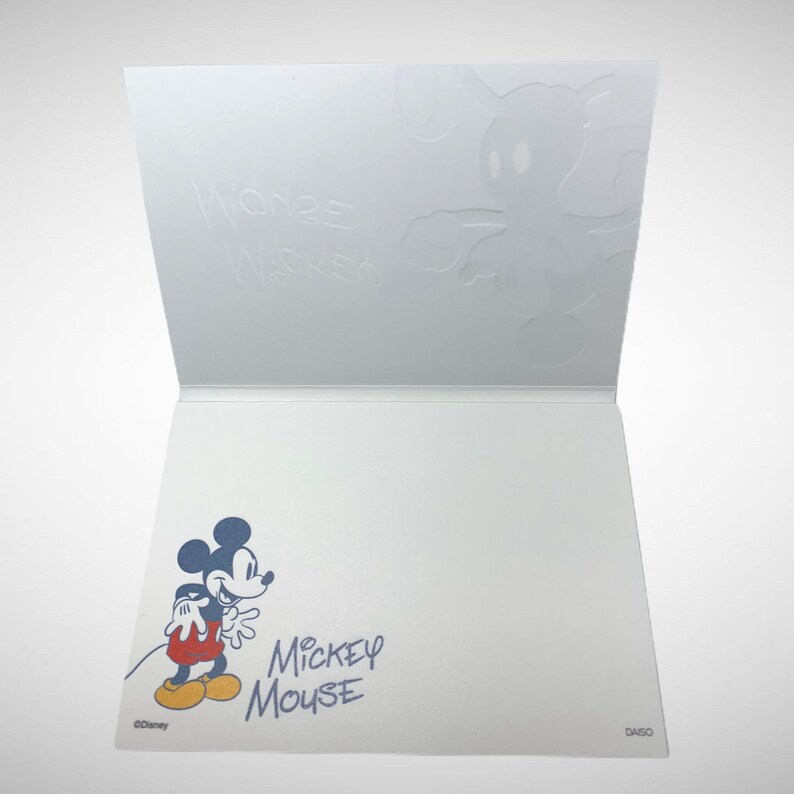 Mickey Mouse Gold Foil Notepad Memo Pad Stationery | Etsy