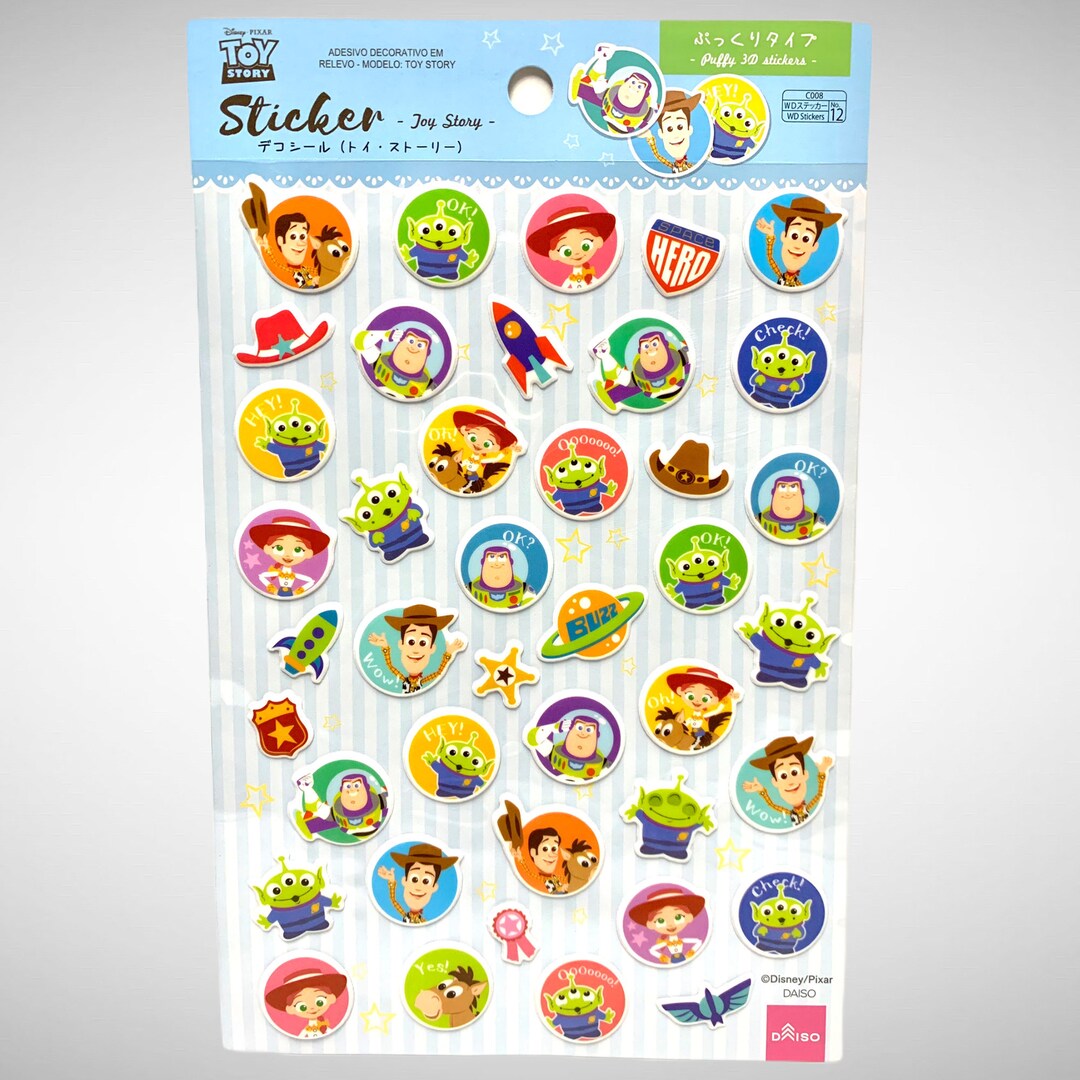 Toy Story Mini Puffy Stickers Sticker Books Scrapbooking Card Making ...