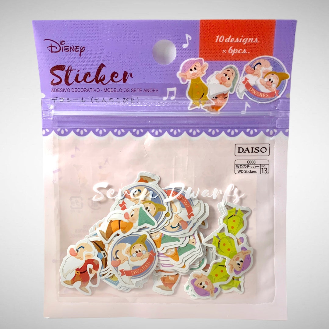 Seven Dwarfs Sticker Flakes Sticker Books Scrapbooking Card Making Kids ...