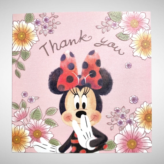 Minnie Mouse Small Thank You Cards Stationery Note Cards - Etsy