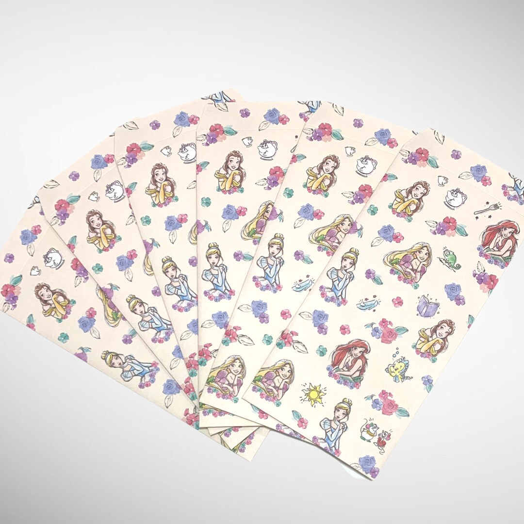 Disney Princess Floral Large Envelopes Mouse Keeping Envelopes Disney ...