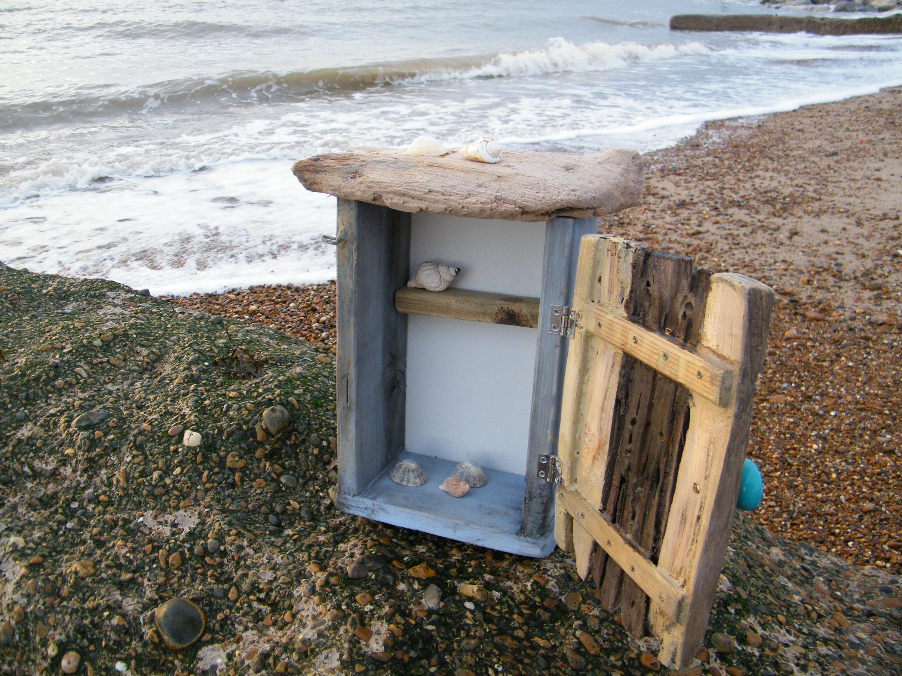 Sea Driftwood Cabinet -felixstowe Beach Origins-cool Textures /mermaid ...