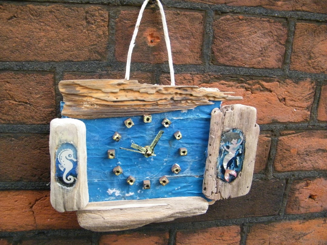 Coastal Clock-made From Beach Finds-a Positive Vibe!! - Etsy UK