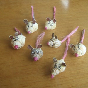 Seashell Mouse Family -felixstowe Beach Origins-positive Vibes! - Etsy