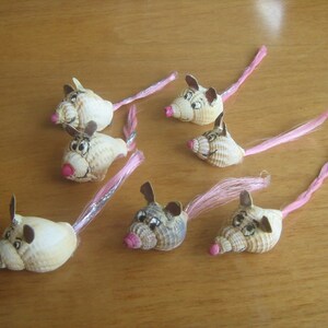Seashell Mouse Family -felixstowe Beach Origins-positive Vibes! - Etsy