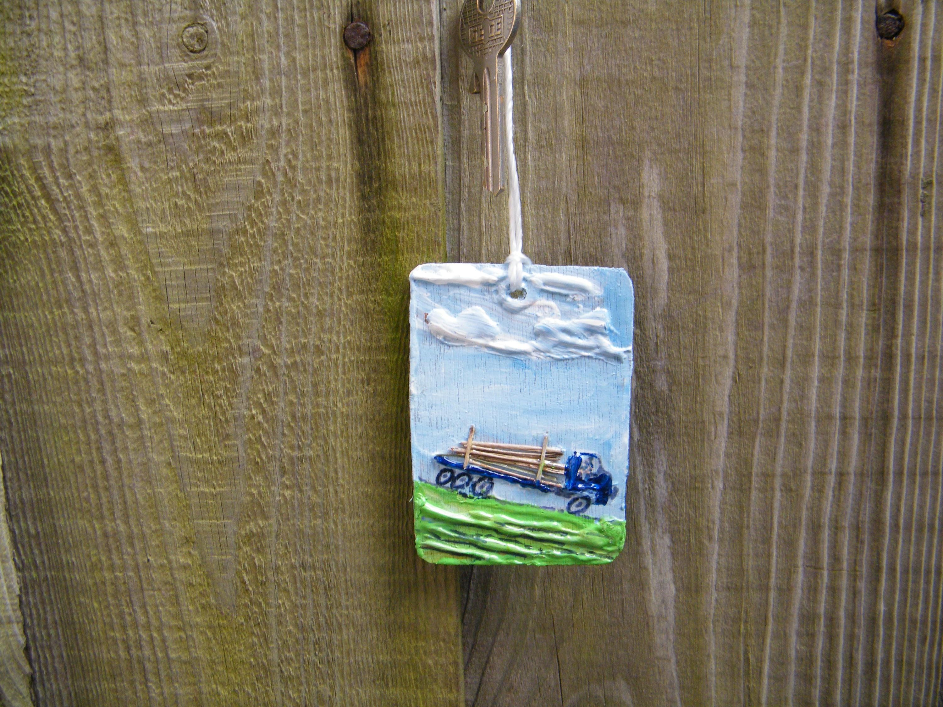 Logging Truck Key Tag -pine Needle Load -wooden /positive Vibes! - Etsy UK