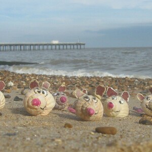 Seashell Mouse Family -felixstowe Beach Origins-positive Vibes! - Etsy
