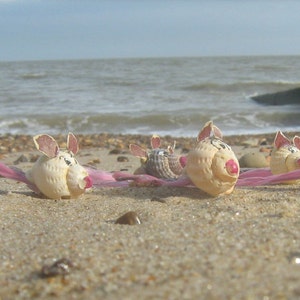 Seashell Mouse Family -felixstowe Beach Origins-positive Vibes! - Etsy