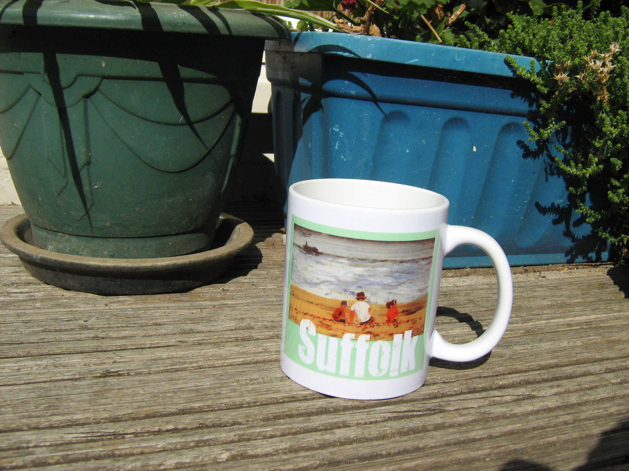 Suffolk Art Mug/ Beach Art From Felixstowesuffolk - Etsy
