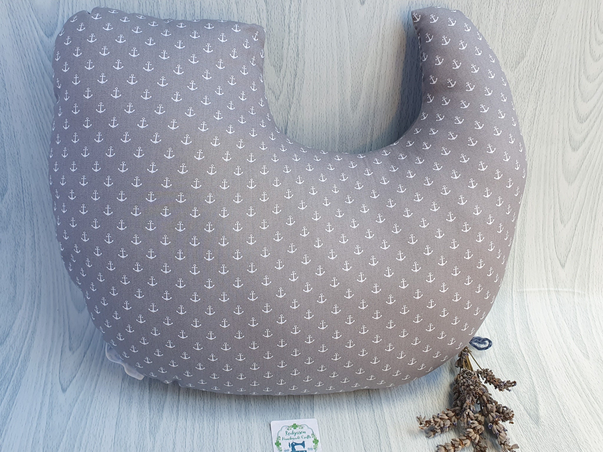 Breast Cancer, Grey White Anchors, Mastectomy Pillow, Cancer Gift for ...