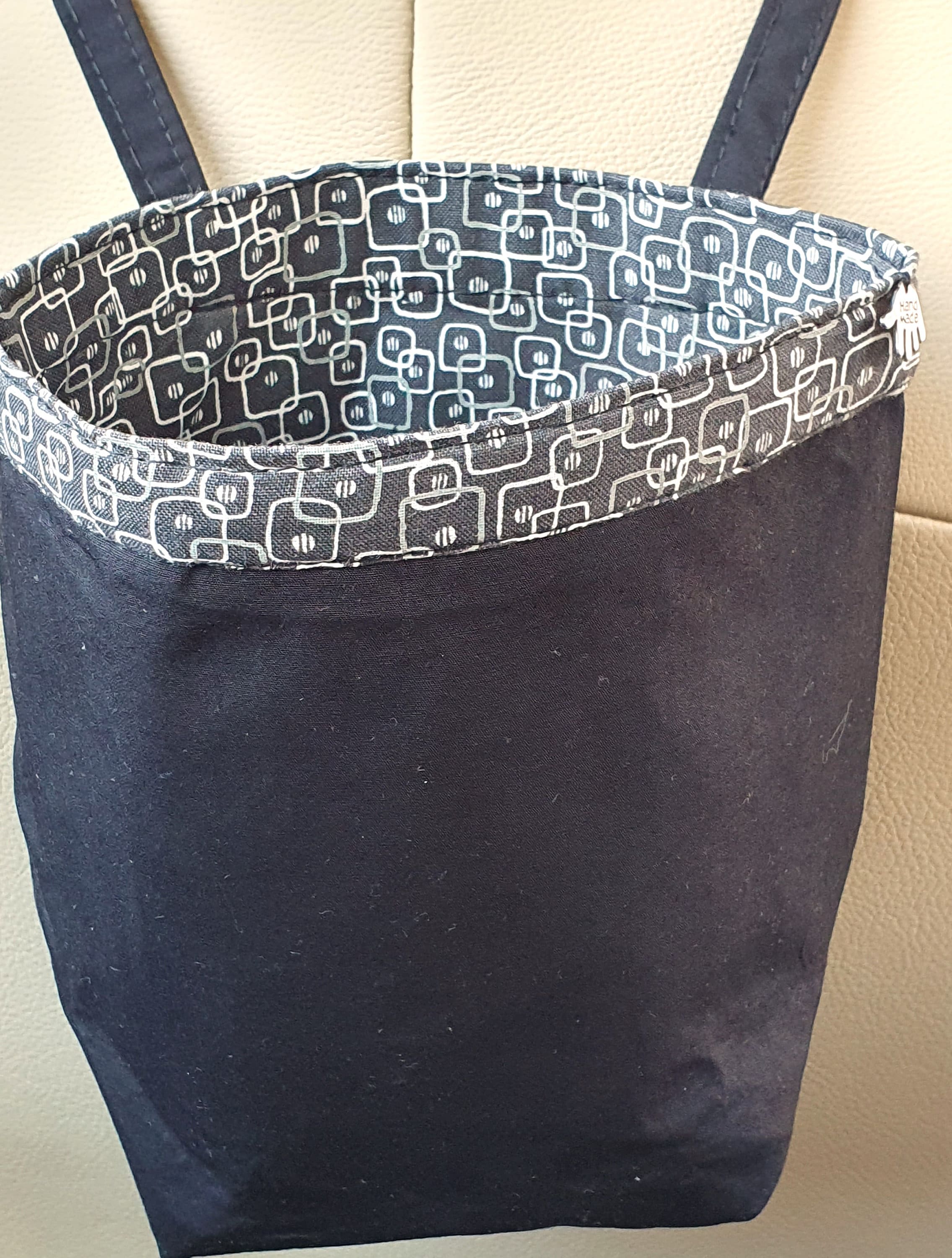 Fabric Trash Bag Black and Grey Fabric Men's Car - Etsy