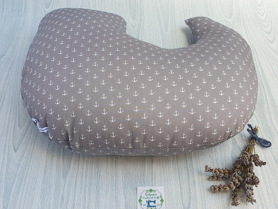 Breast Cancer, Grey White Anchors, Mastectomy Pillow, Cancer Gift for ...