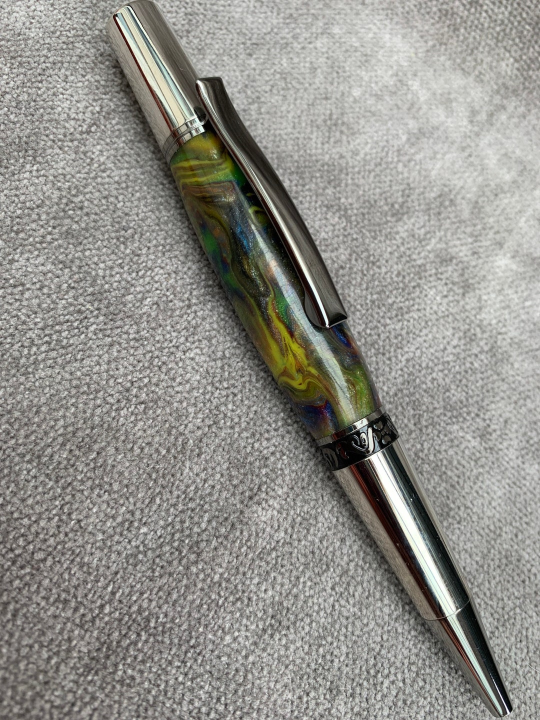 Handmade Multi-colour Diamond Dust Infused Ballpoint Pen. - Etsy