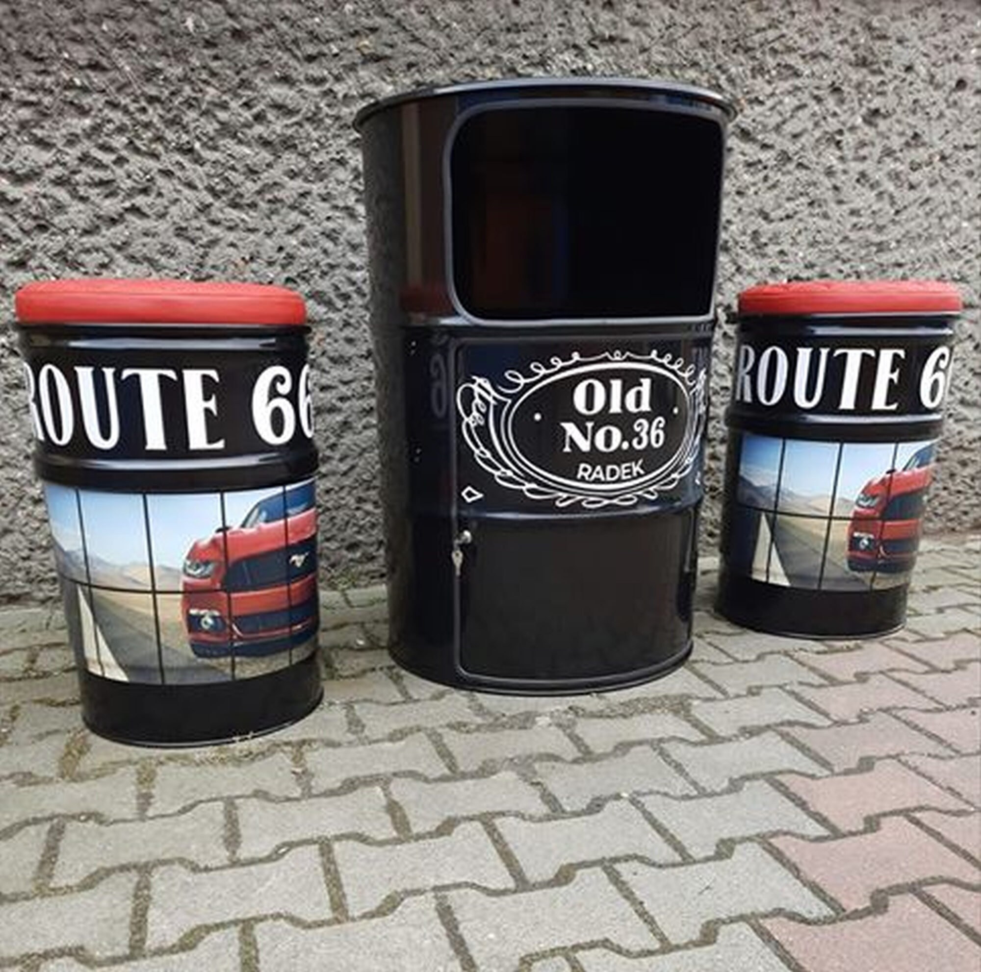 Bar Cabinet / Locker Made Form Oil Barrel - Etsy