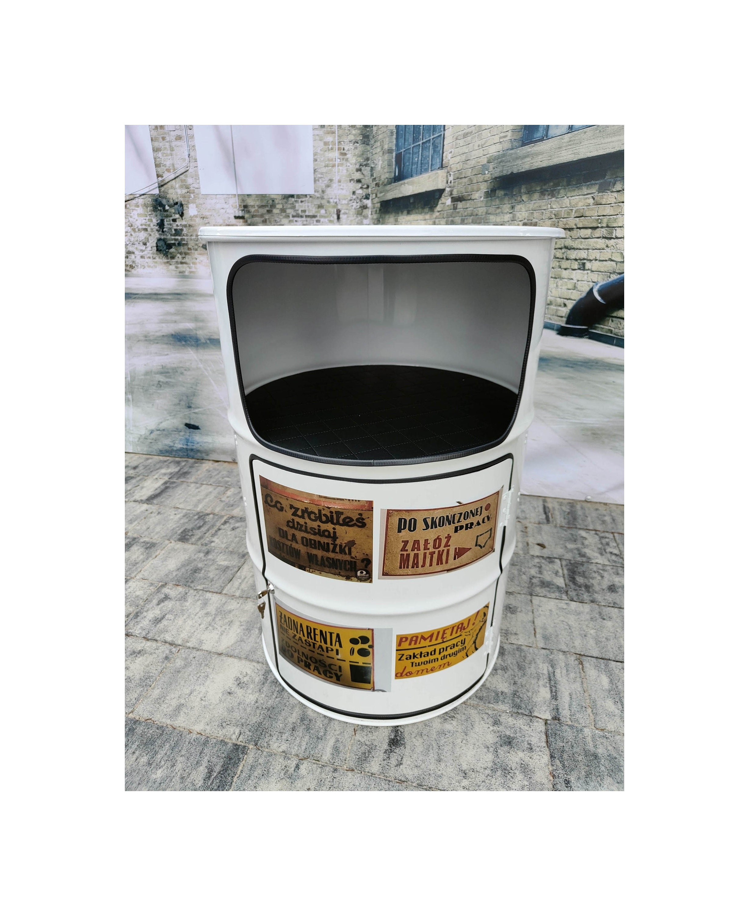 Bar Cabinet / Locker Made Form Oil Barrel - Etsy