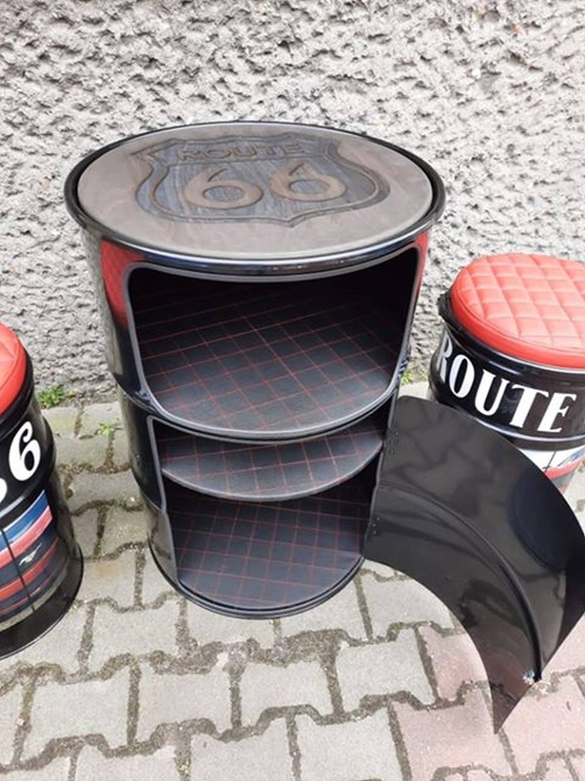 Bar Cabinet / Locker Made Form Oil Barrel - Etsy