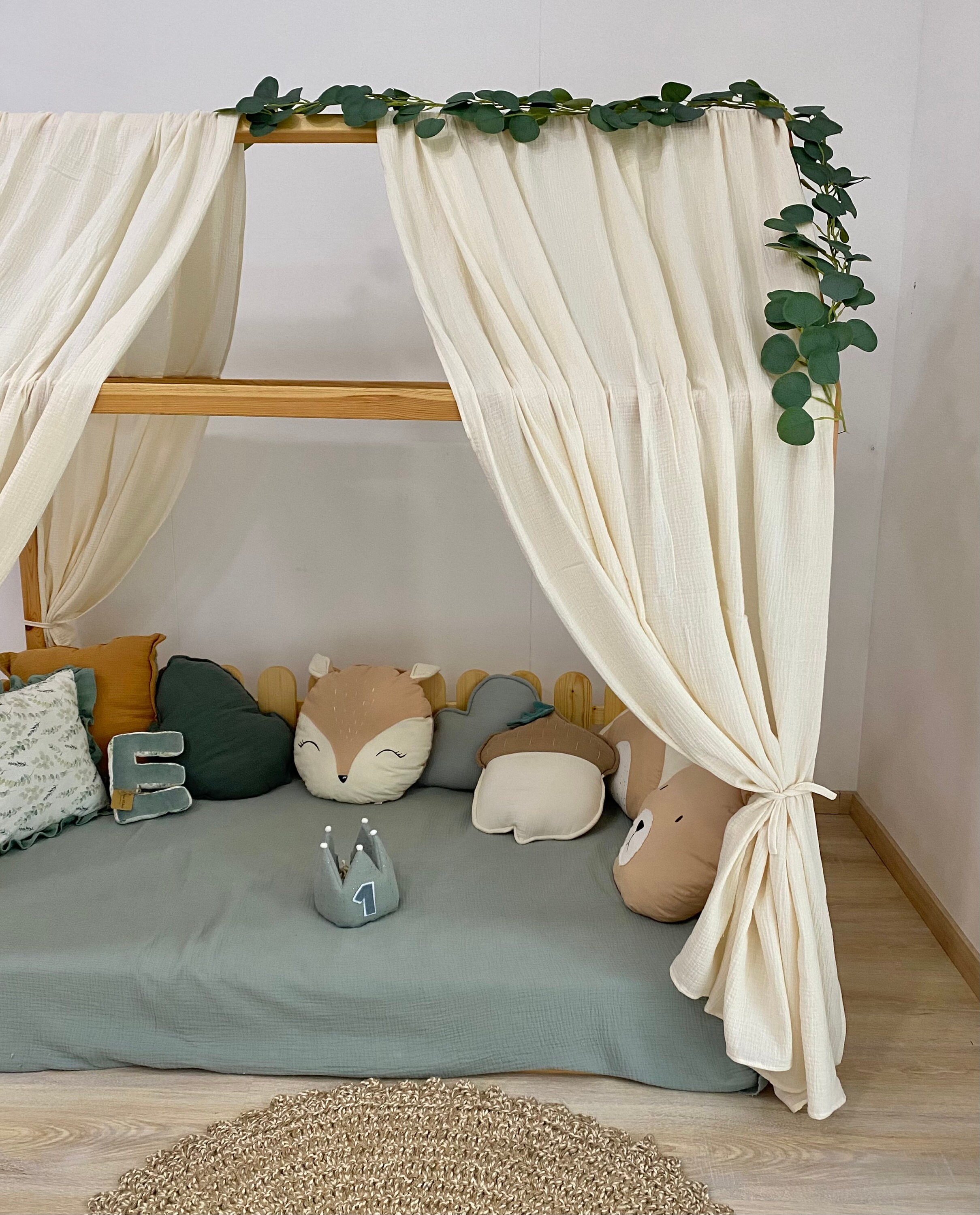 Muslin Canopy Toddler Bed Canopy Playroom Decor Reading - Etsy