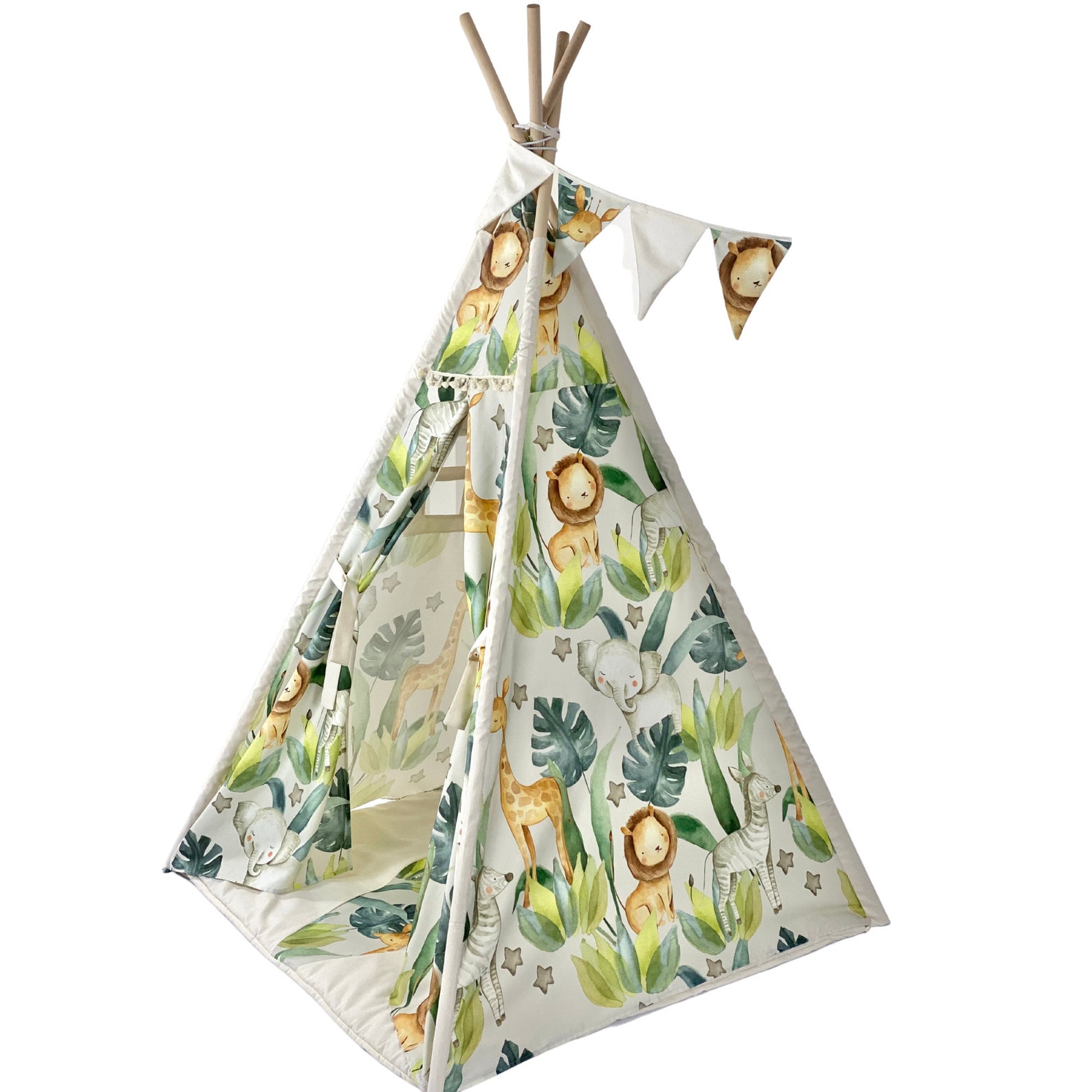 Teepee Cover Safari Theme Kids Tent Cover Safari Cover for - Etsy