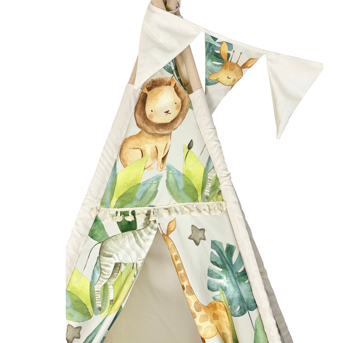 Teepee Cover Safari Theme Kids Tent Cover Safari Cover for - Etsy