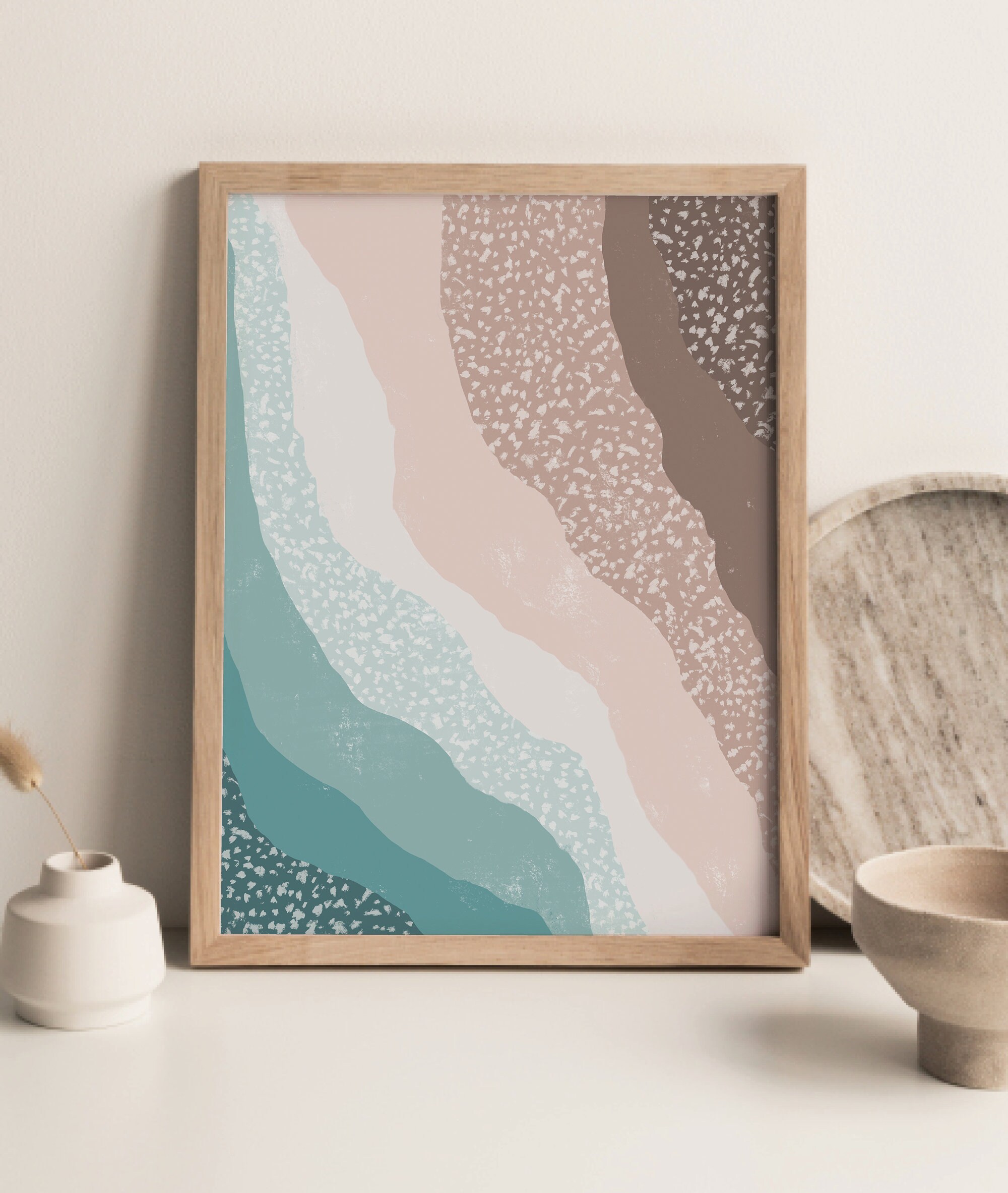 Ocean Waves Printable Wall Art Boho Beach Decor Coastal | Etsy