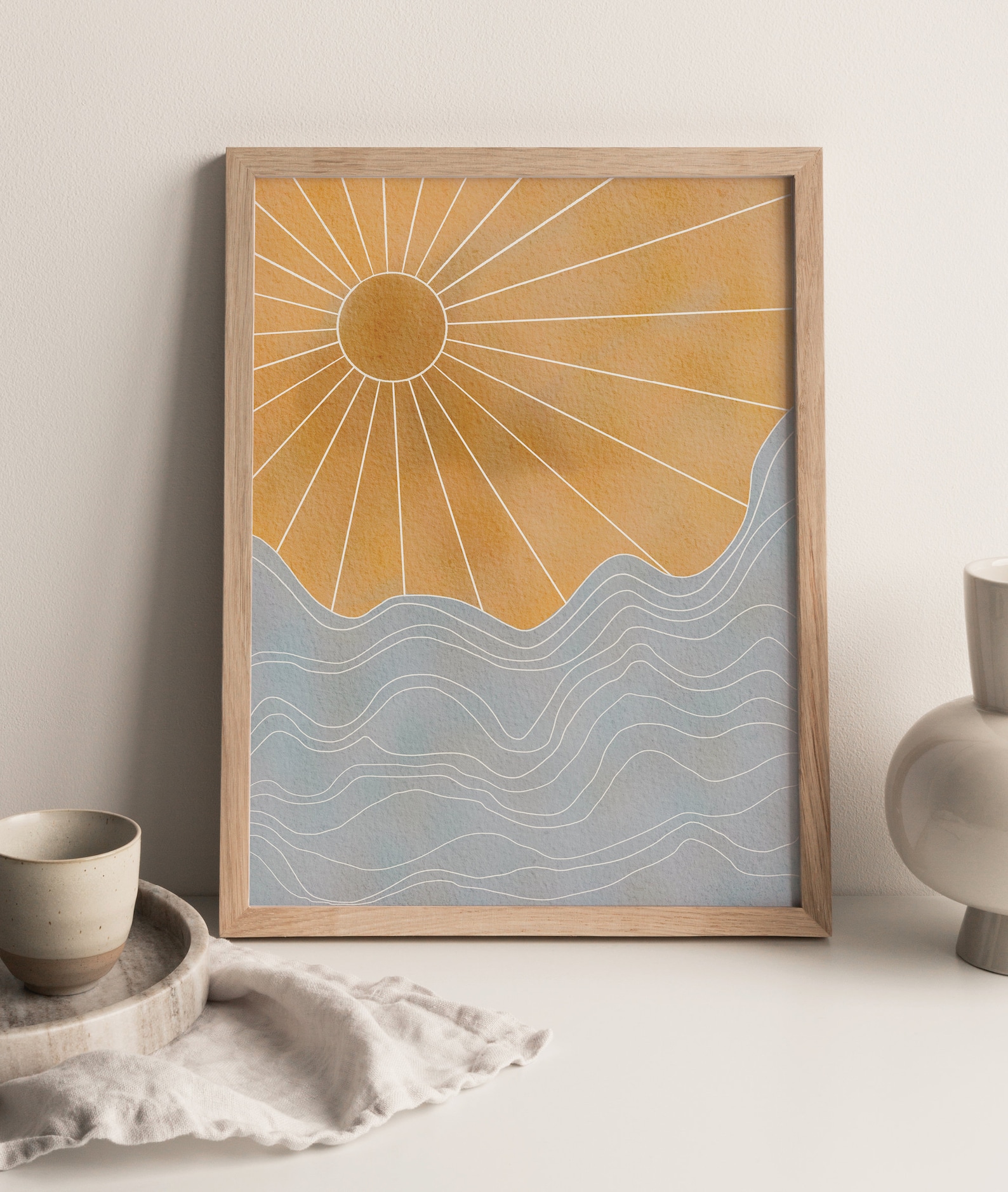 Decoración de la pared del sol arte de la pared imprimible | Etsy