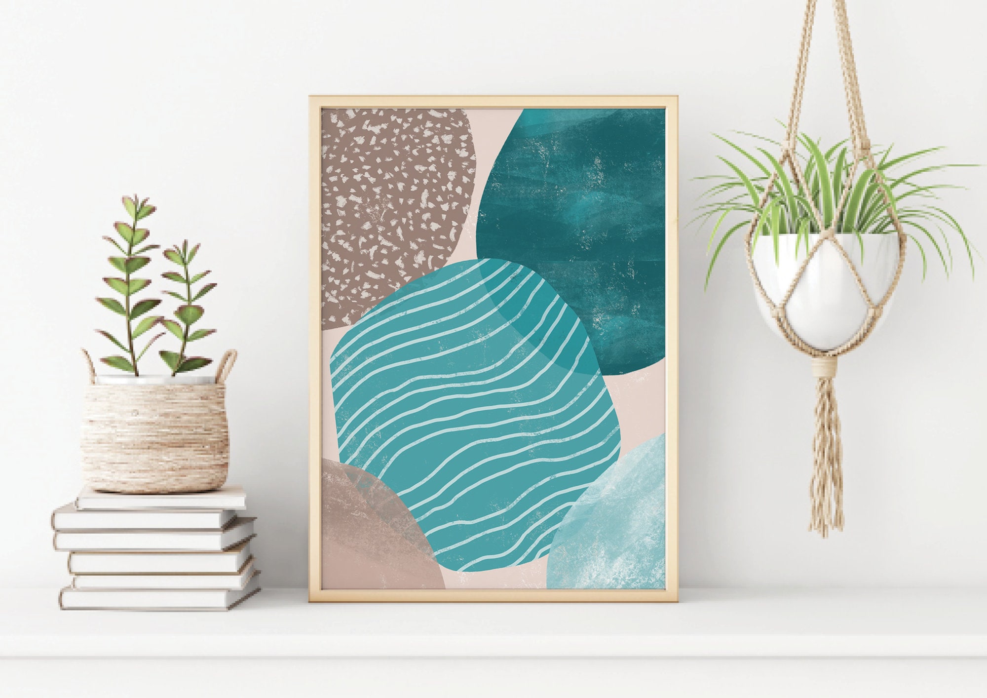 Abstract Art Print, Printable Wall Art, Boho Home Decor, Aesthetic Wall ...