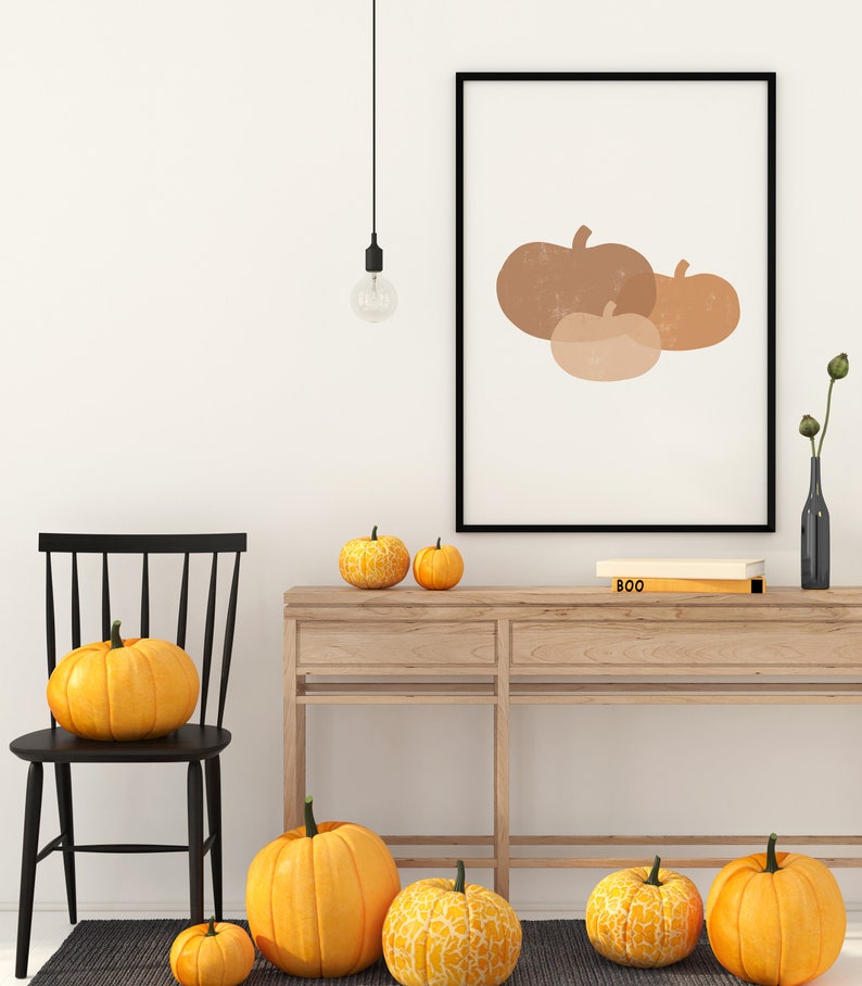 Fall Decor, Printable Wall Art, Set of 3 Prints, Pumpkin Decor ...