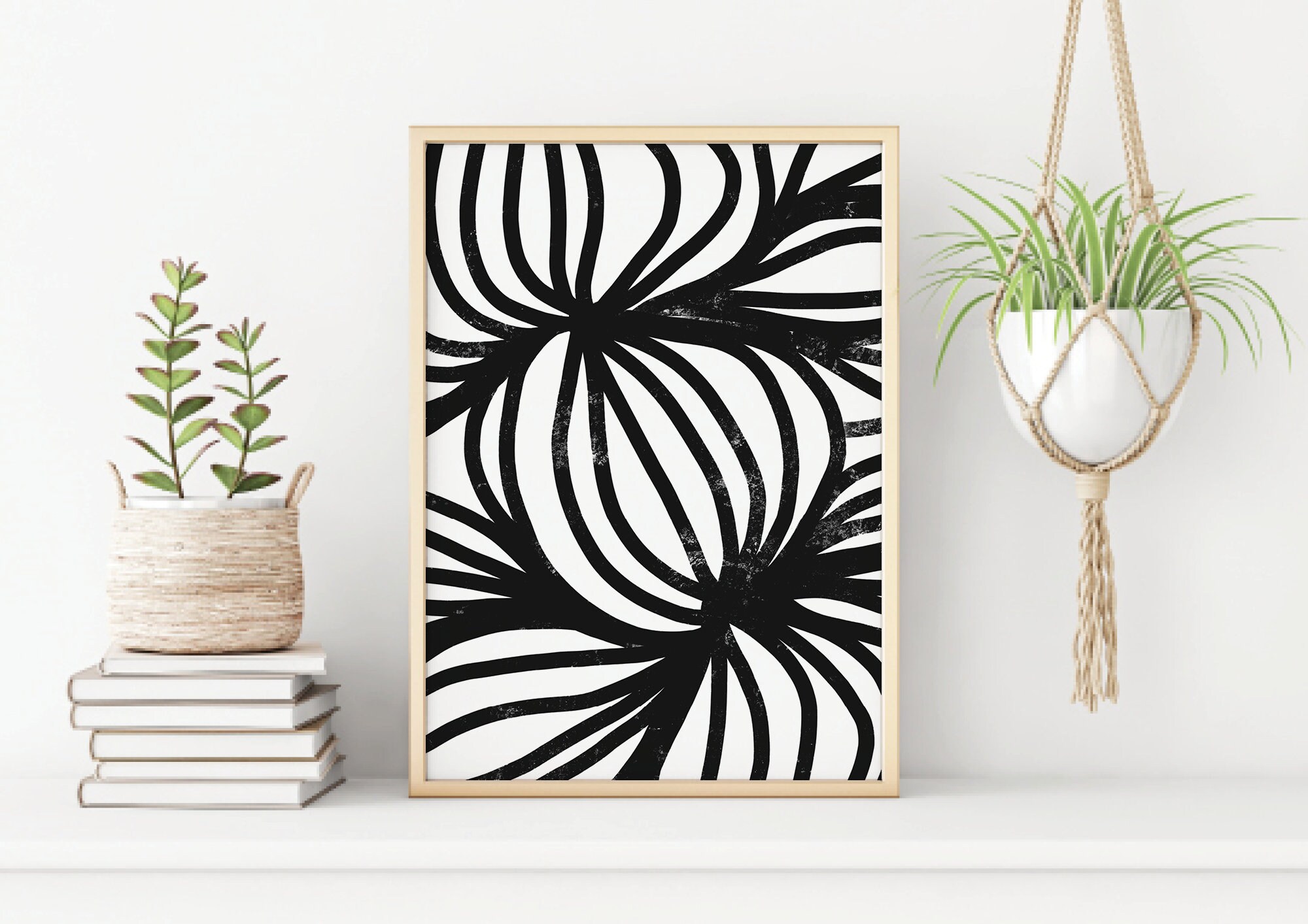 Abstract Art Print Printable Wall Art Digital Print Boho | Etsy