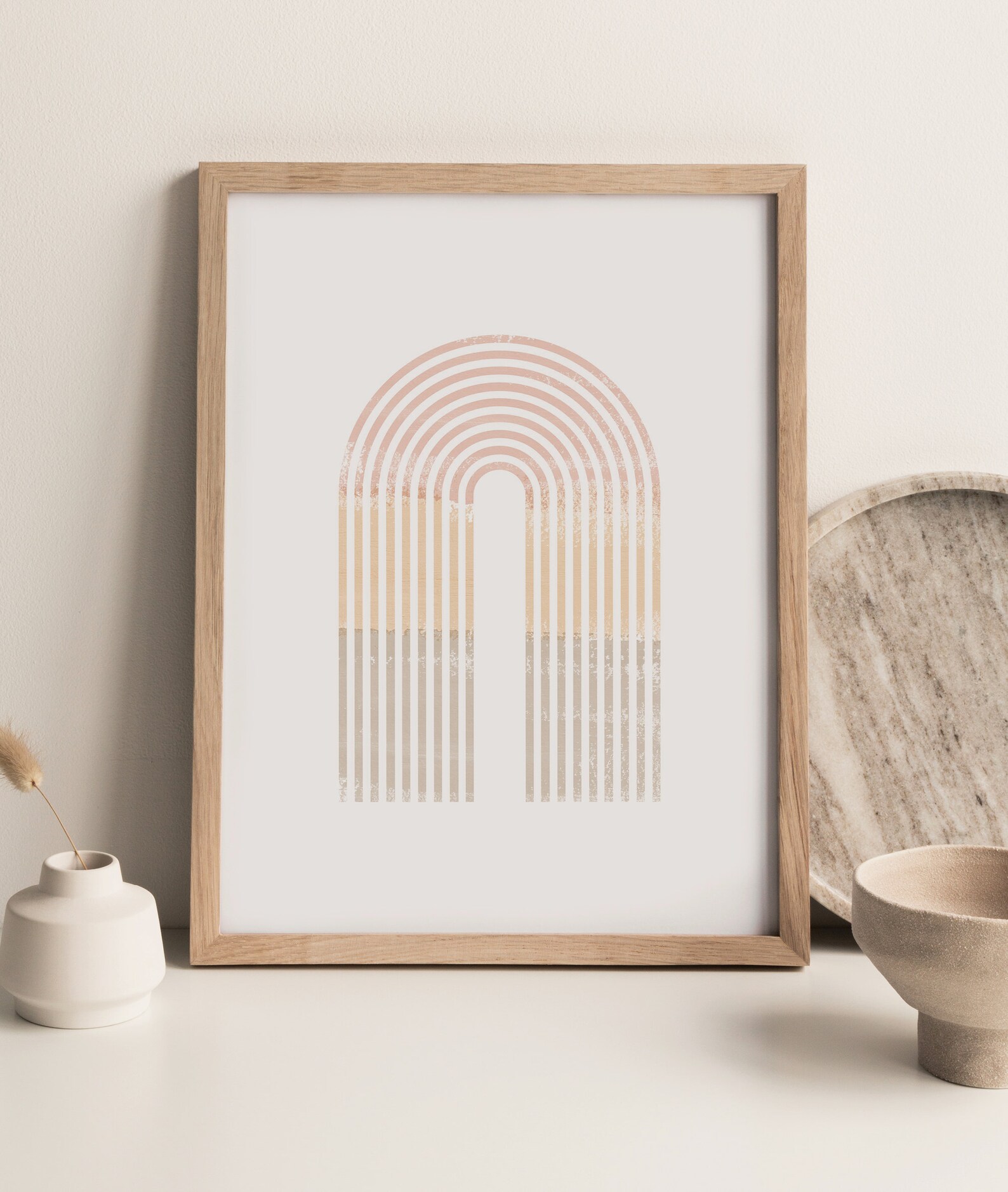 Boho Rainbow Print Printable Wall Art Boho Art Print Boho | Etsy