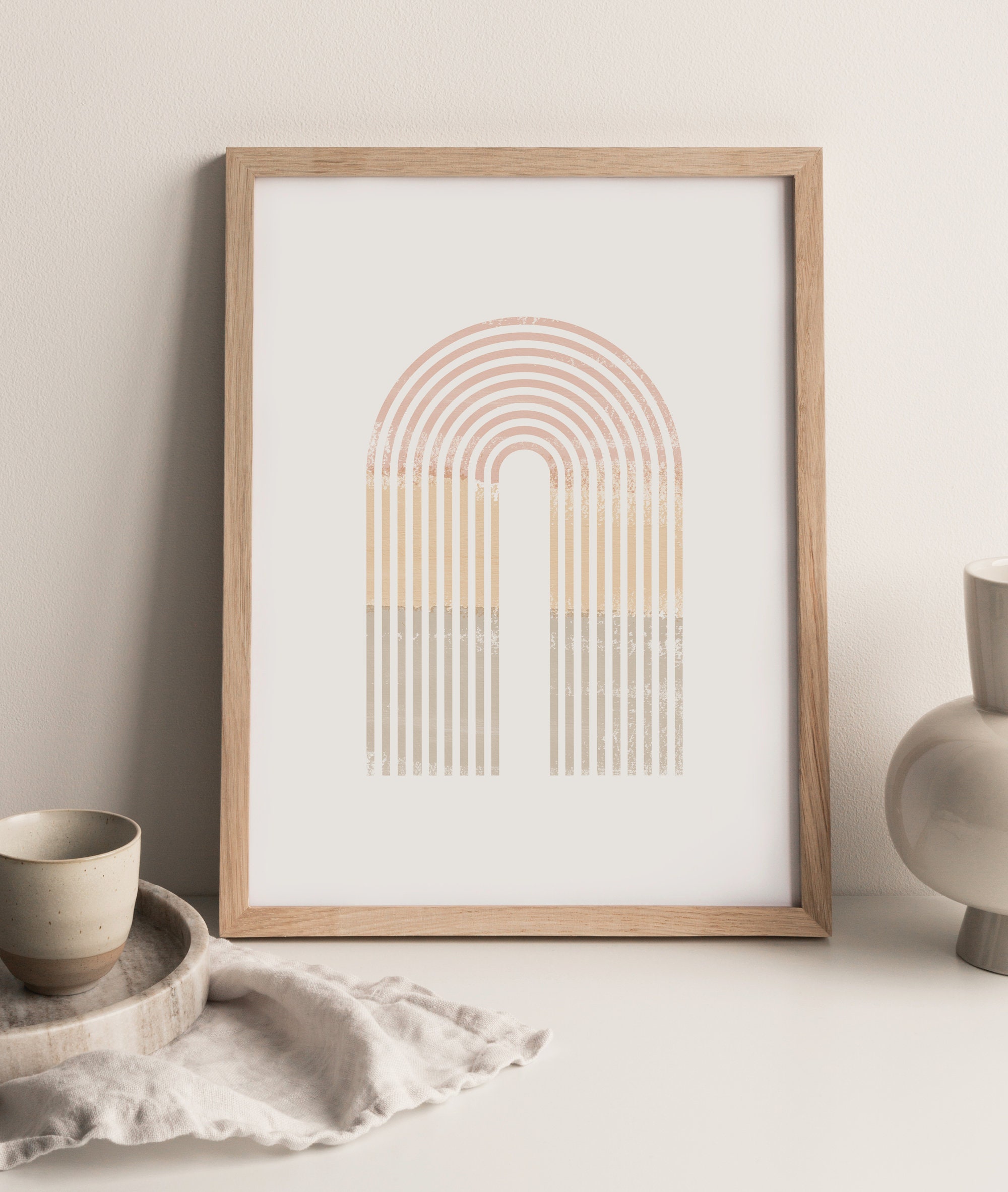 Boho Rainbow Print Printable Wall Art Boho Art Print Boho | Etsy