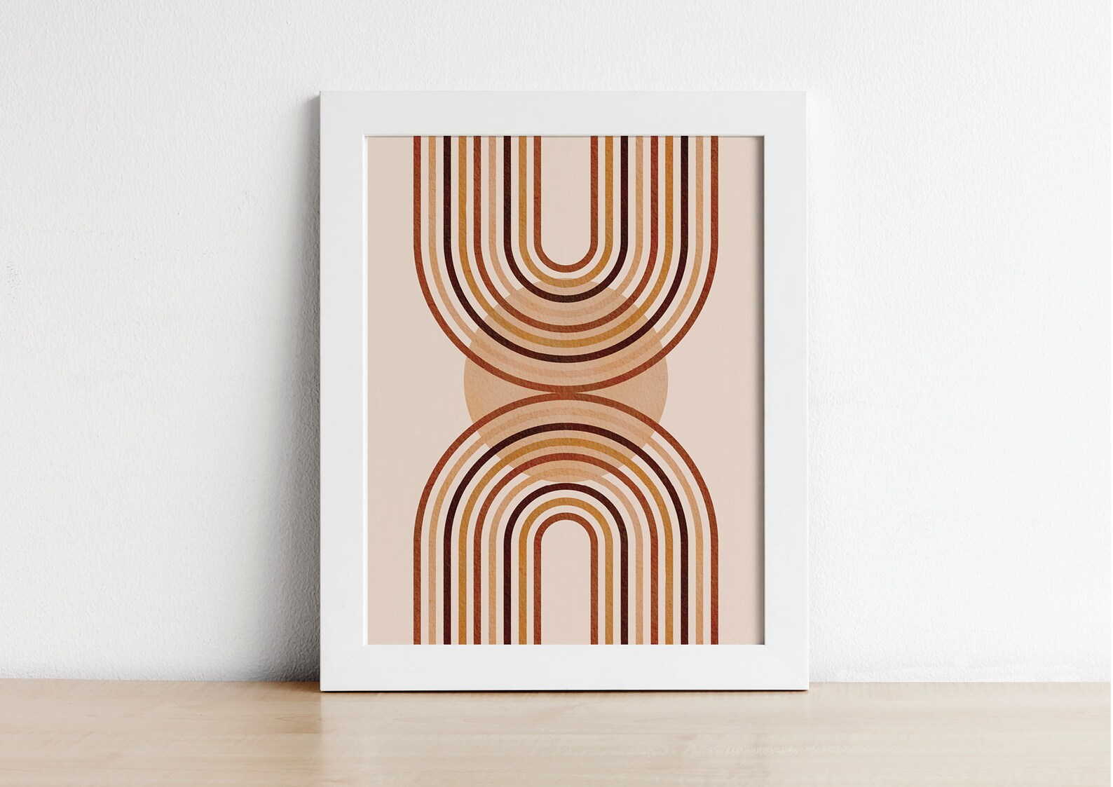 Mid Century Modern Retro Rainbow Poster Boho Wall Decor - Etsy