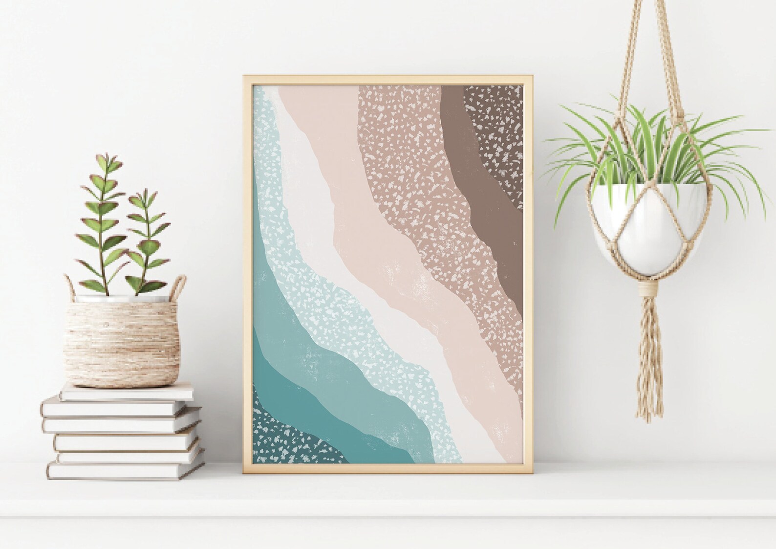 Ocean Waves, Printable Wall Art, Boho Beach Decor, Coastal Decor ...