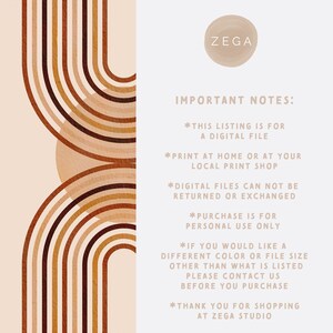 Mid Century Modern, Retro Rainbow Poster, Boho Wall Decor, Minimalist ...