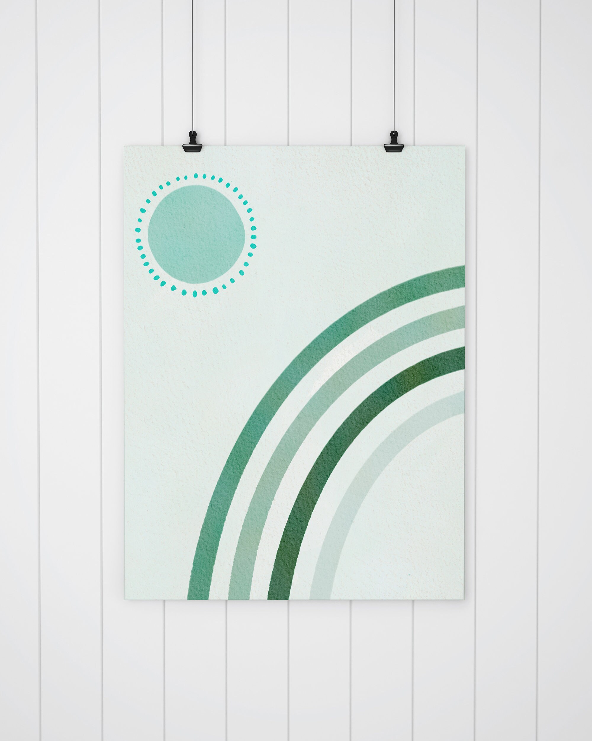 Boho Rainbow Printable Wall Art Boho Wall Decor Nursery | Etsy