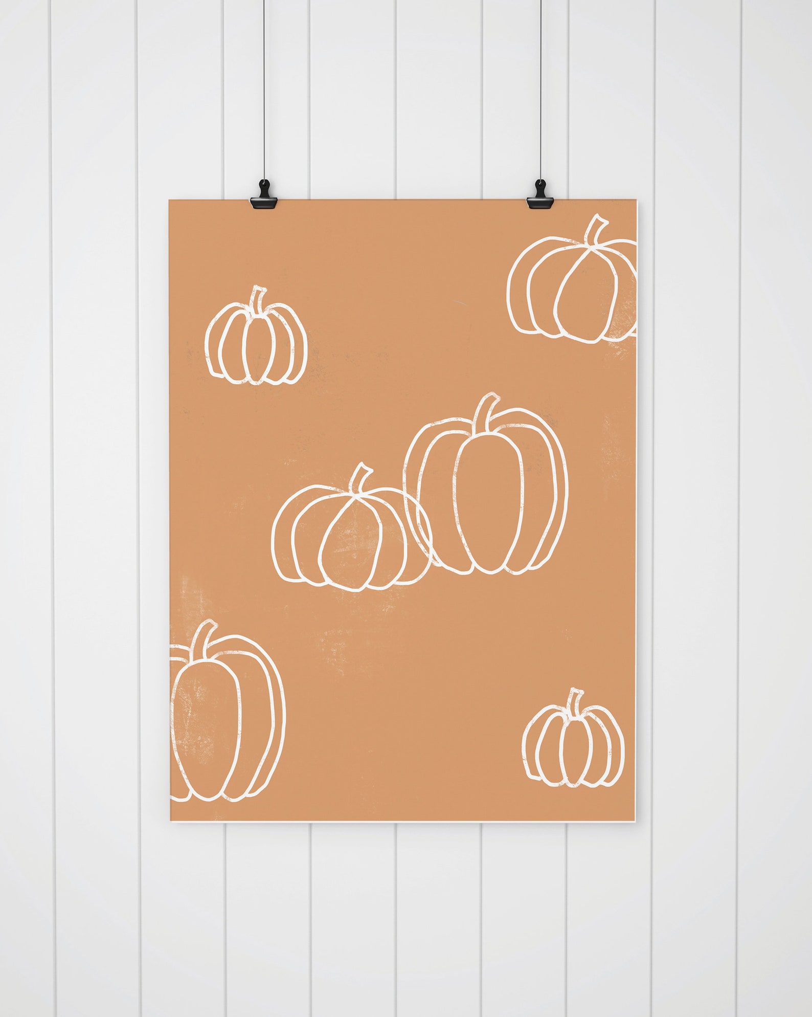 Pumpkin Decor Printable Wall Art Boho Wall Decor Autumn - Etsy
