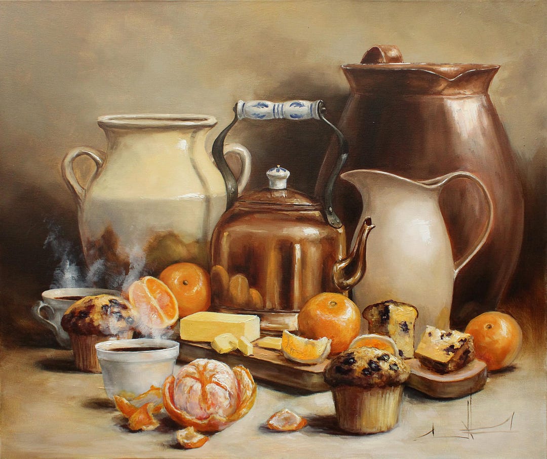 Christmas Still Life Original Painting Christmas Gift Personalized Gift ...