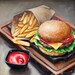 Burger Painting Original Art Oil Painting on Canvas Food Painting Small ...