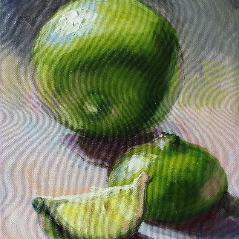 Lime Green Painting - Etsy