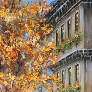 Rainy City Painting Rainy Day Aesthetic Cityscape Wall Art European ...